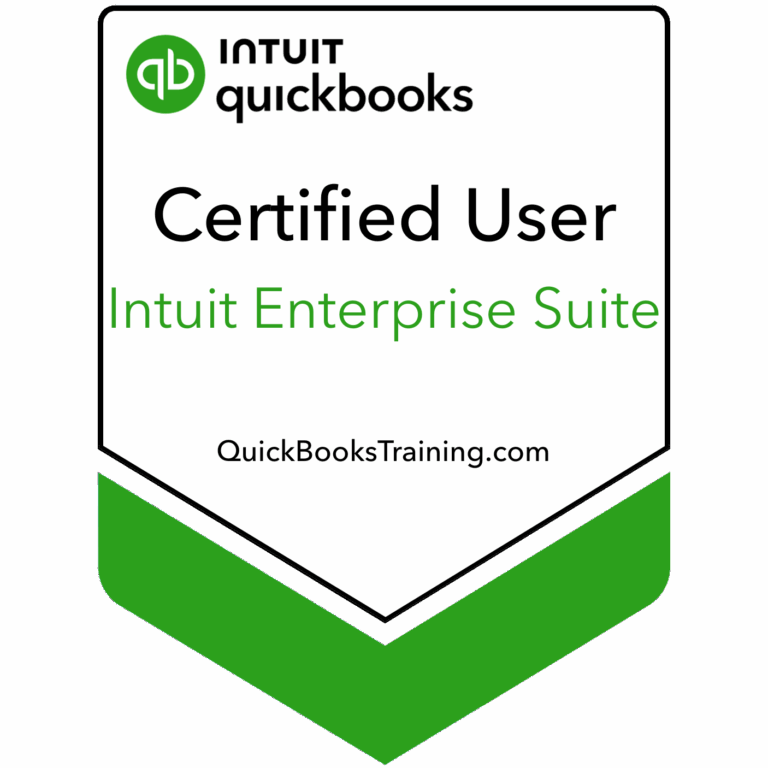 Certifications - Intuit QuickBooks Training